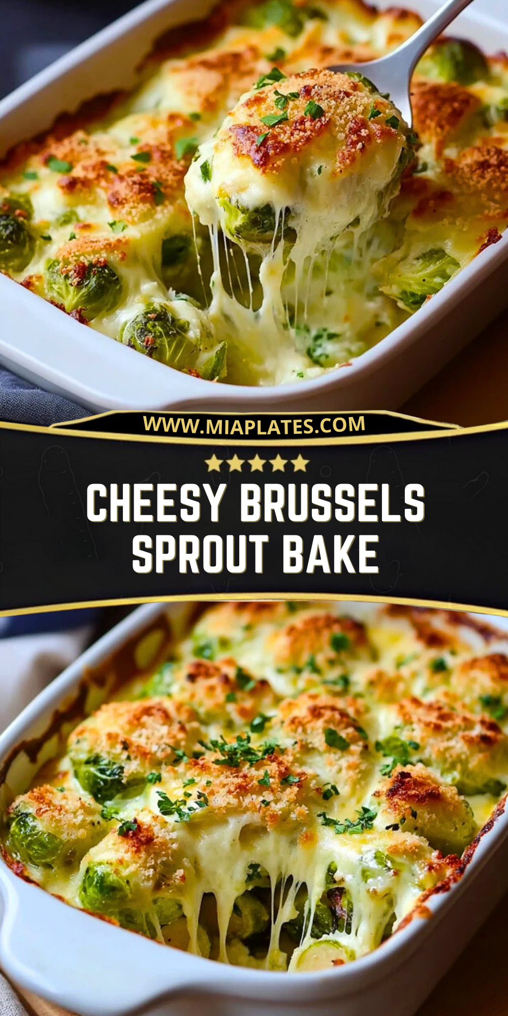 Cheesy Brussels Sprout Bake