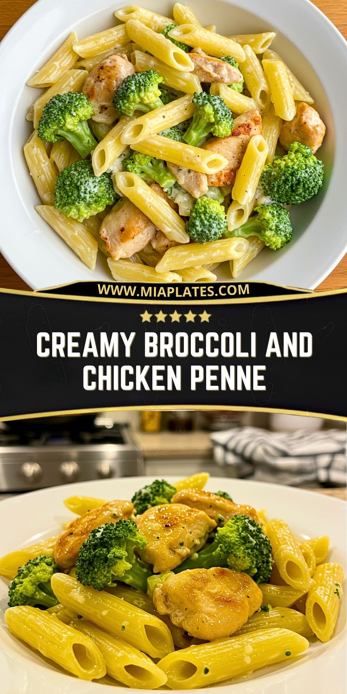 Creamy Broccoli and Chicken Penne