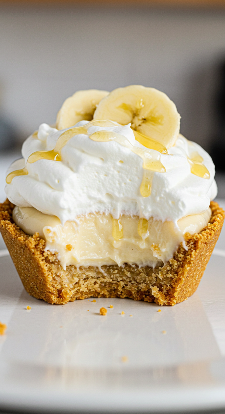 No-Bake Mini Banana Cream Pies