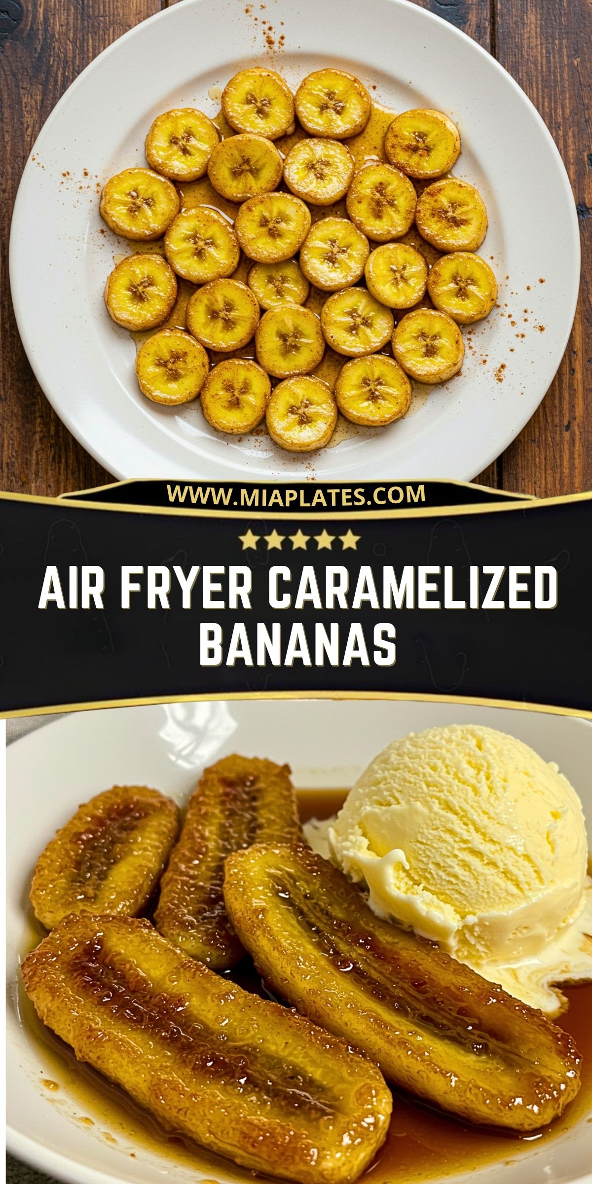Air Fryer Caramelized Bananas