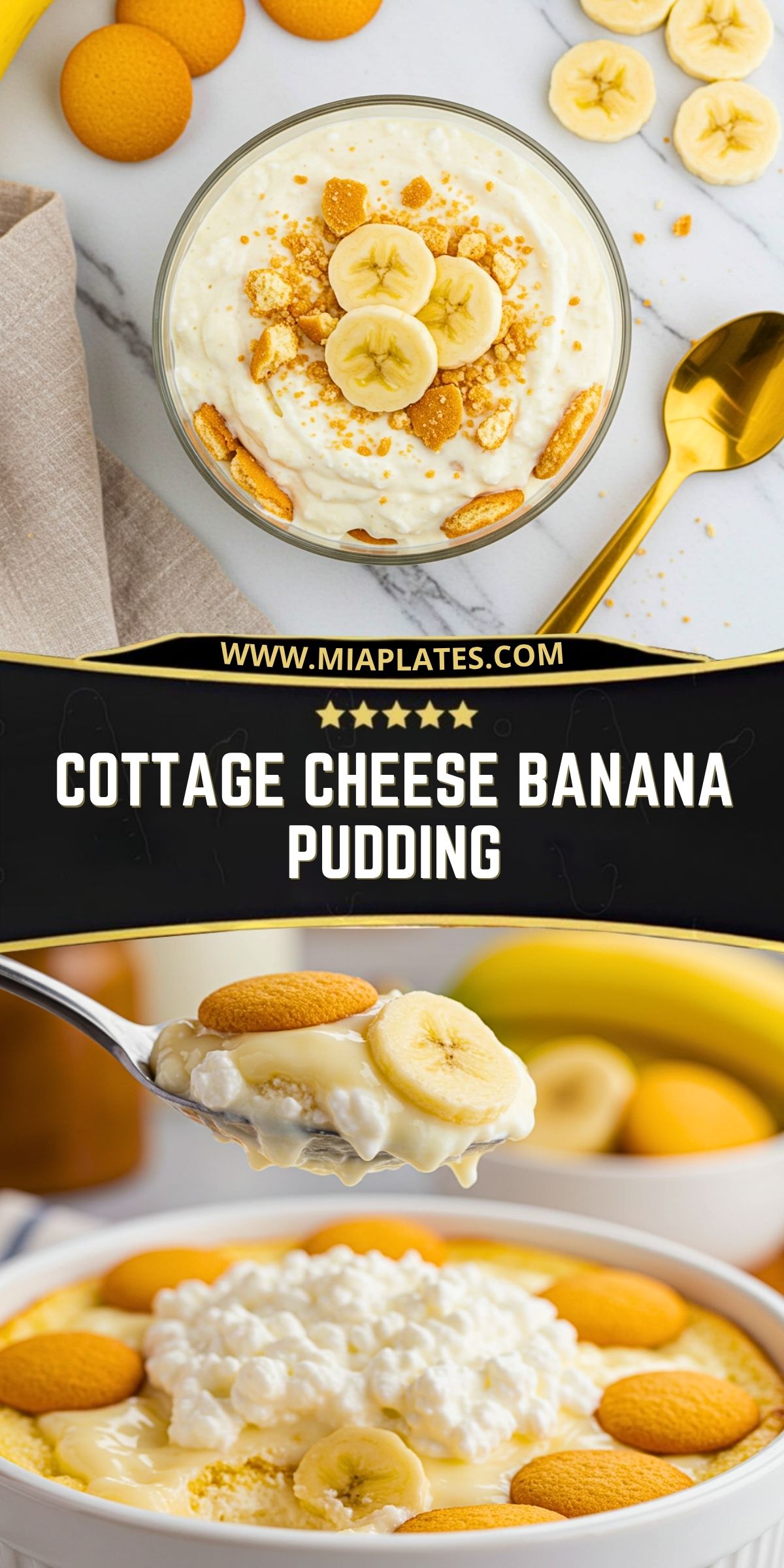 Cottage Cheese Banana Pudding