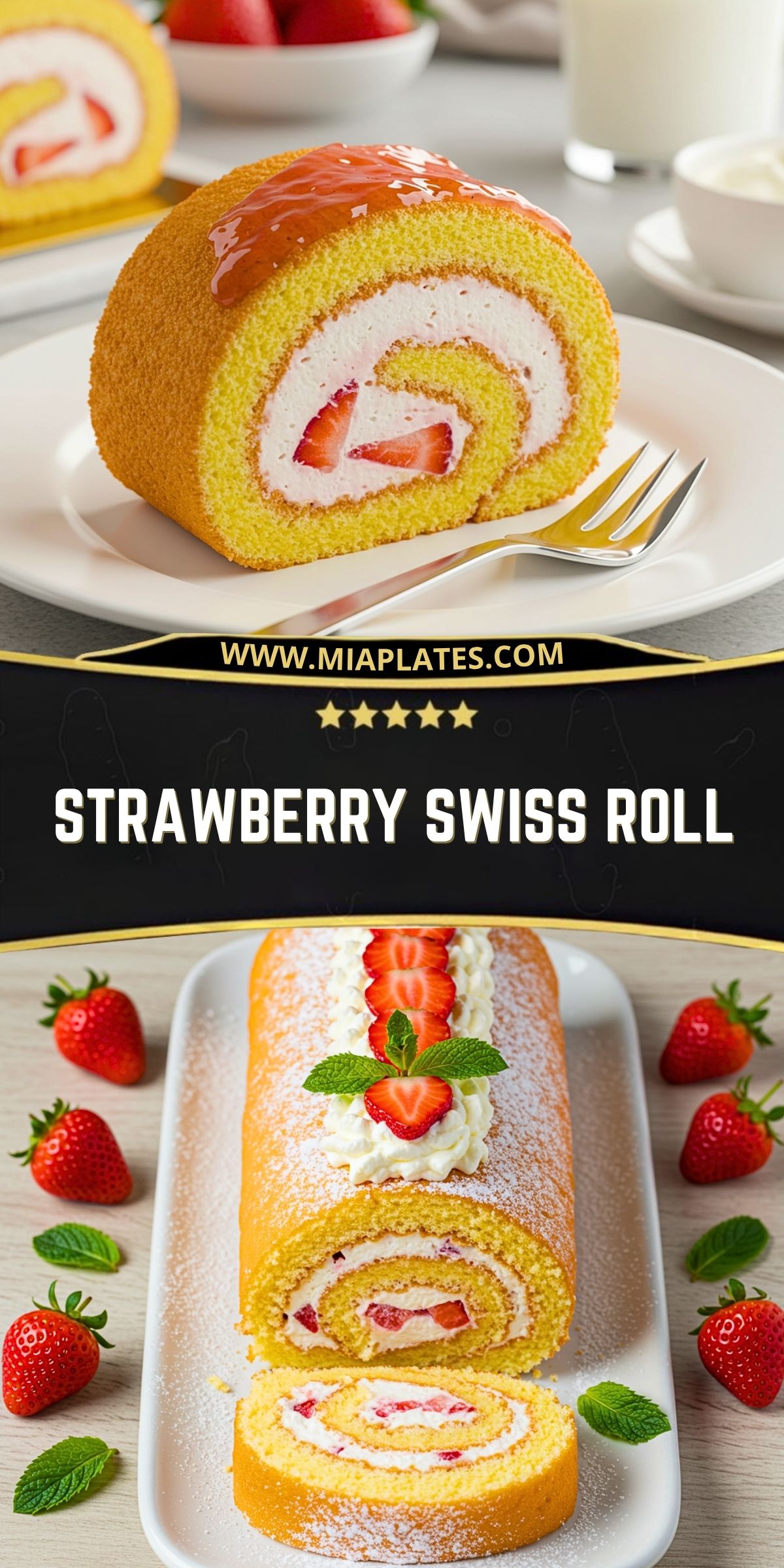 Strawberry Swiss Roll