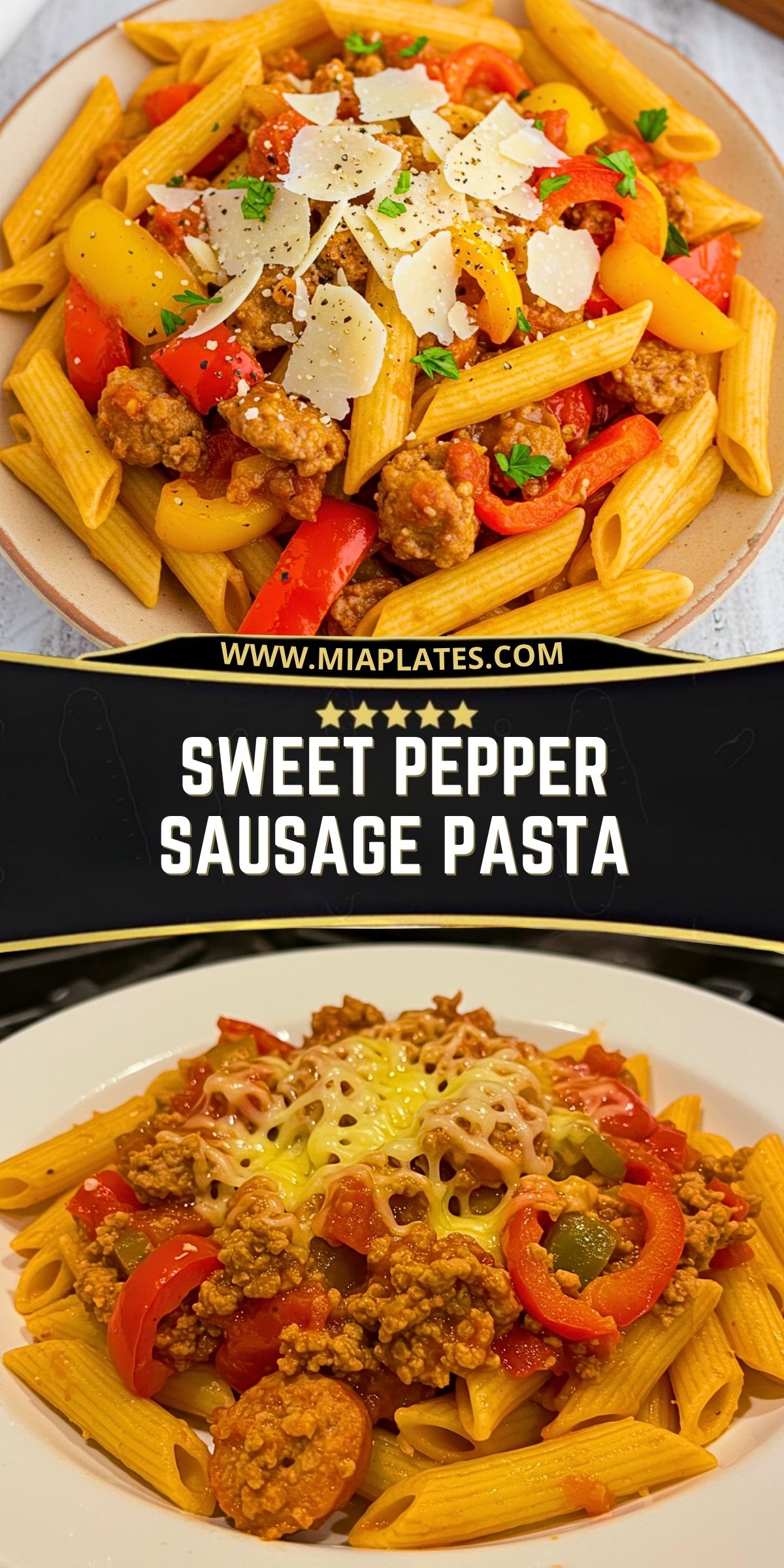 Sweet Pepper Sausage Pasta