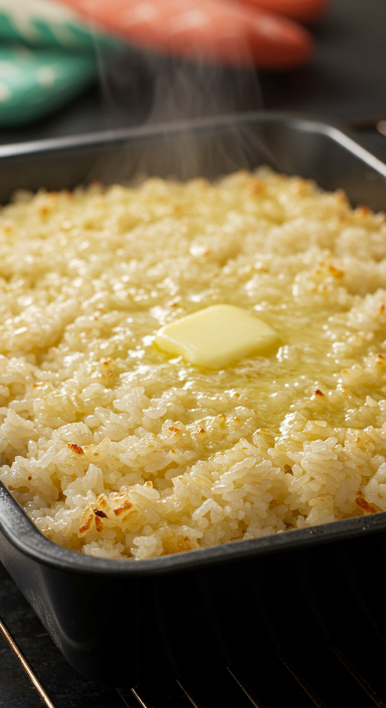 Stick of Butter Baked Rice