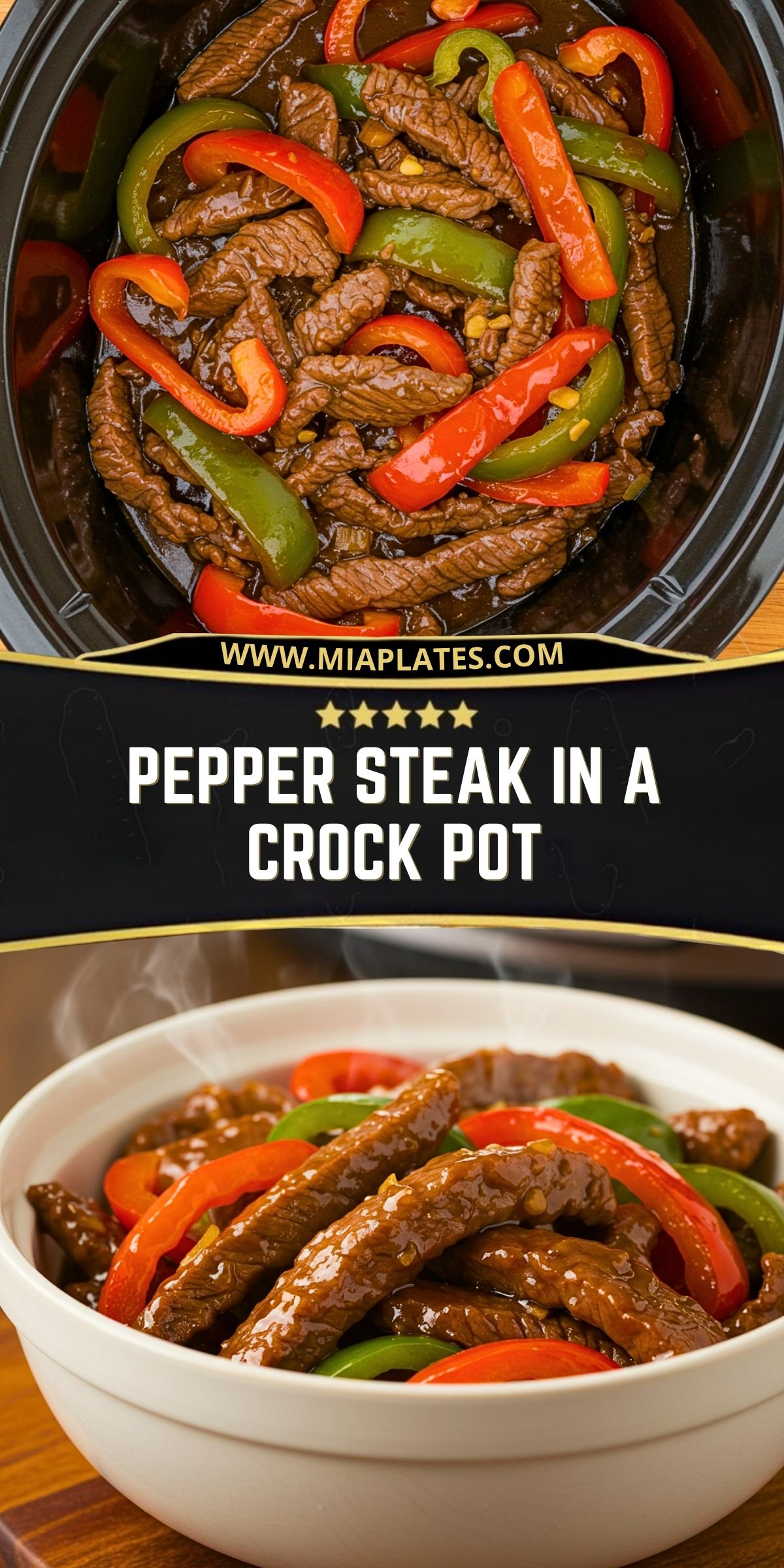 Pepper Steak in a Crock Pot