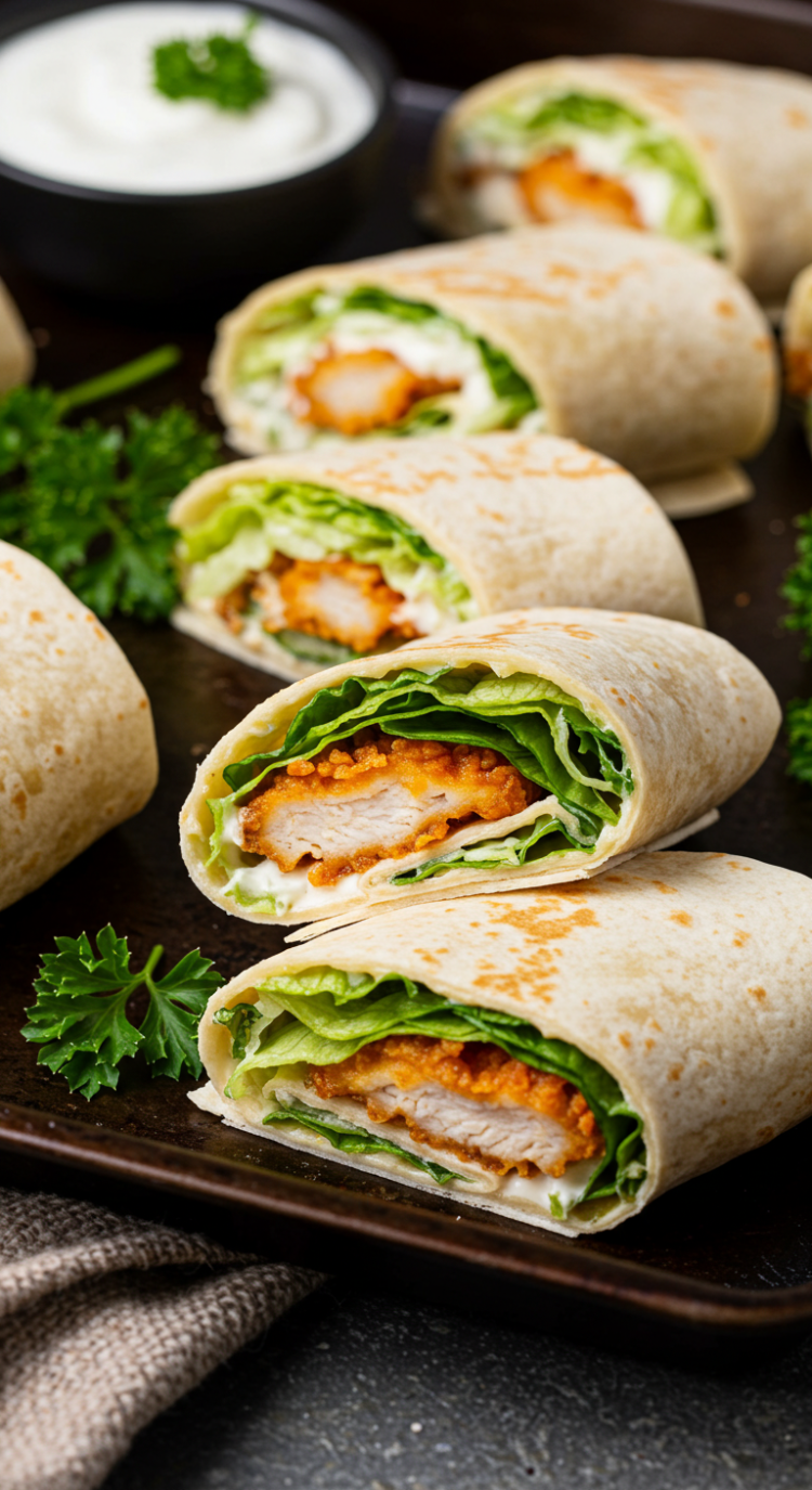 Crispy Chicken Ranch Snack Wrap