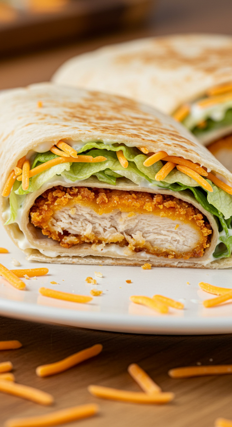 Crispy Chicken Ranch Snack Wrap