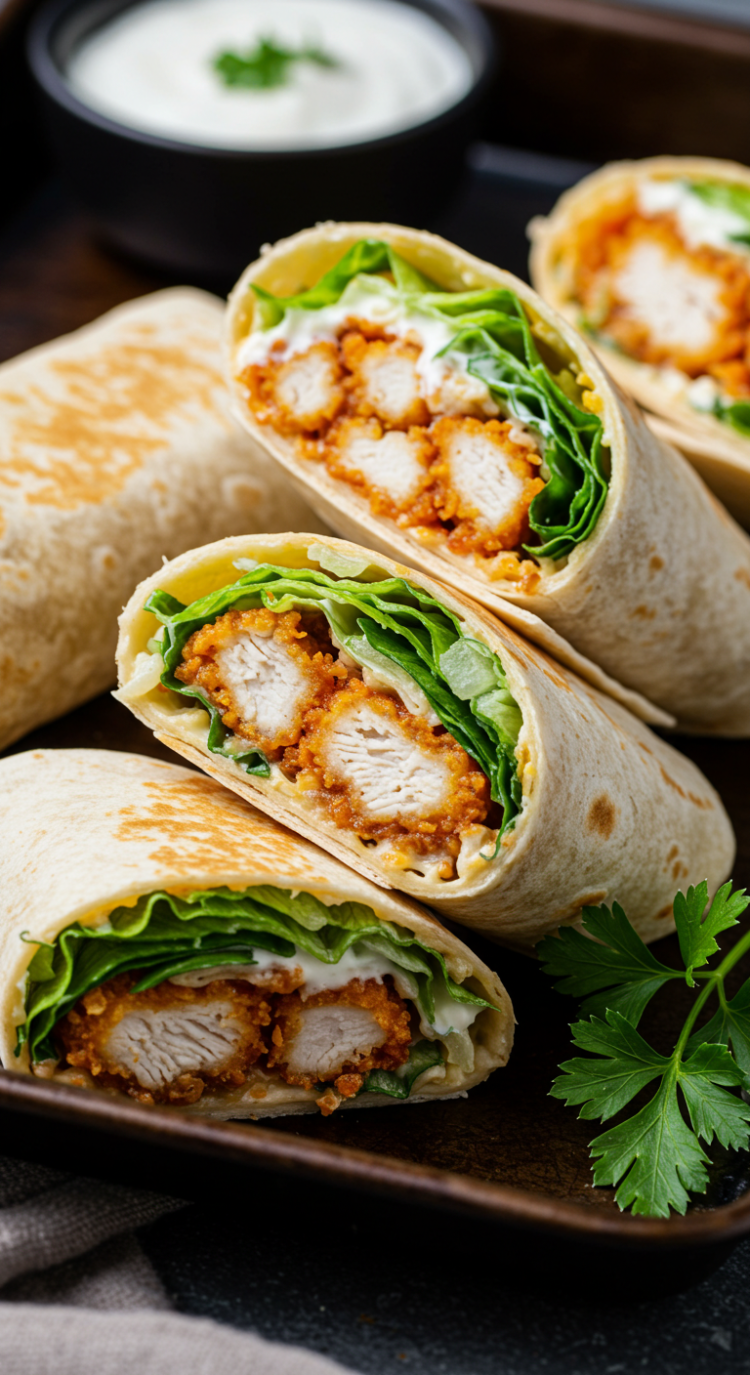 Crispy Chicken Ranch Snack Wrap