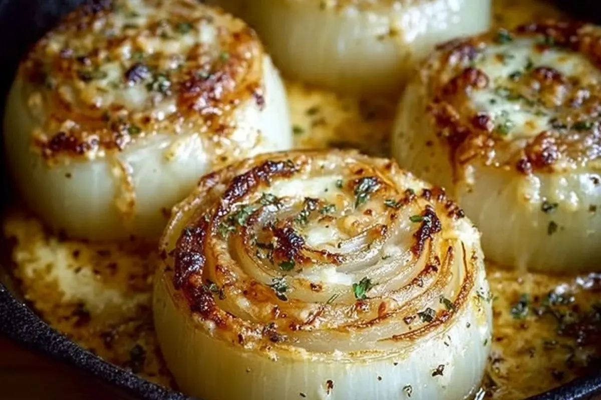 Baked Onions with Asiago Cheese