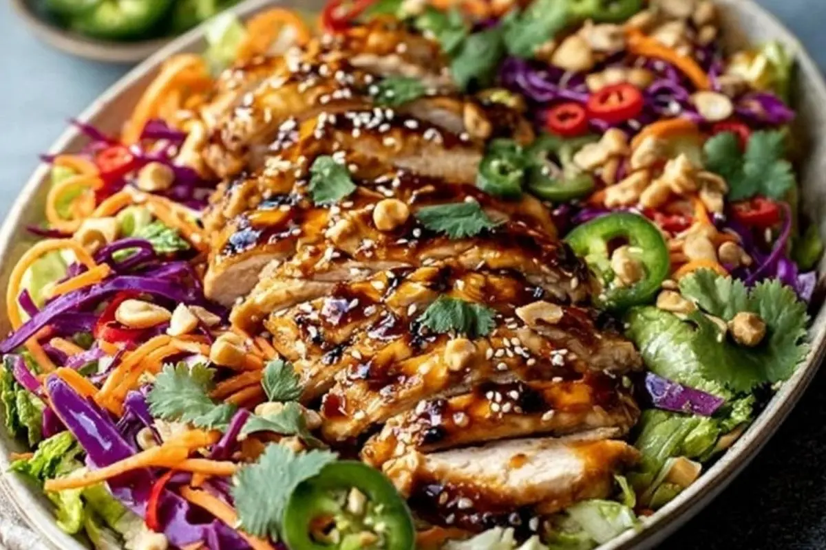 Crunchy Asian Sesame Chicken Salad