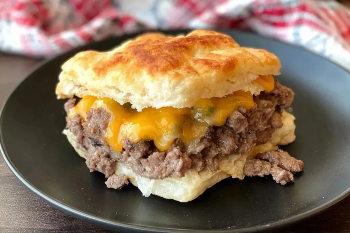 Chopped Cheeseburger Biscuits